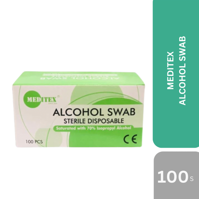 MEDITEX ALCOHOL SWAB 100S PER BOX – Ihbhealthcare.com