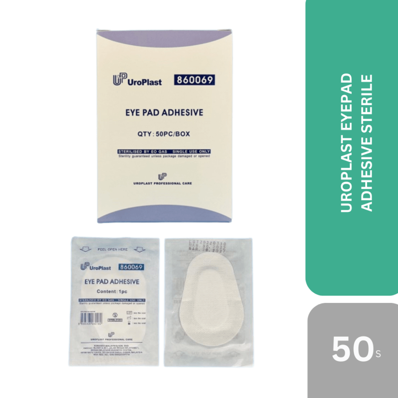 UROPLAST EYEPAD ADHESIVE STERILE 50PCS/BOX - Ihbhealthcare.com