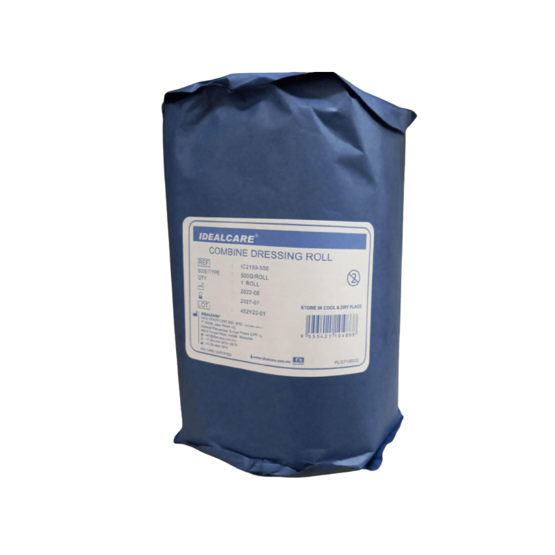 IDEALCARE COMBINE DRESSING ROLL (GAUZE & COTTON) 20CM X10M ...