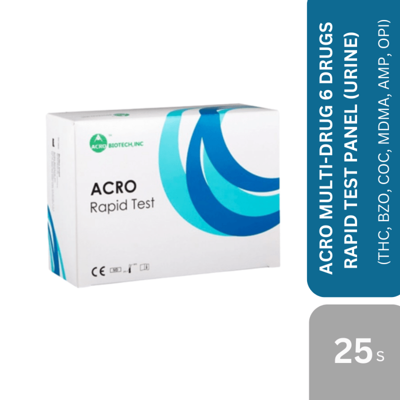ACRO MULTI-DRUG 6 DRUGS RAPID TEST PANEL (URINE) (THC, BZO, COC, MDMA ...