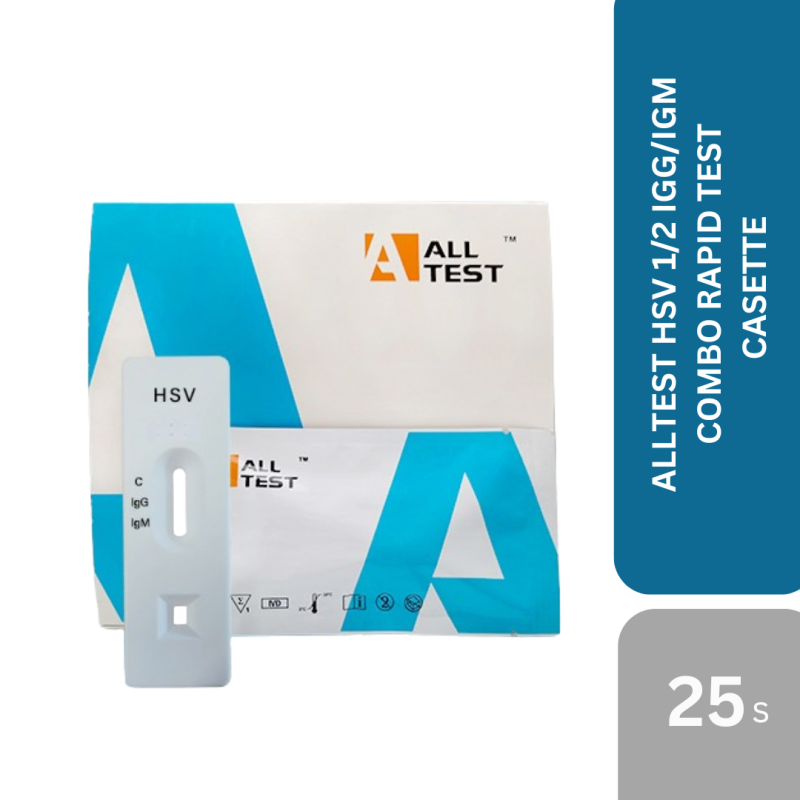 ALLTEST HSV 1/2 IGG/IGM COMBO RAPID TEST CASETTE 25s – Ihbhealthcare.com